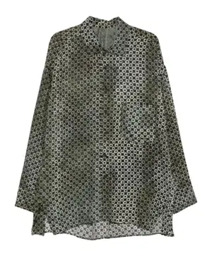 ZIGGY CHEN Digital-print Cocoon-style Shirt