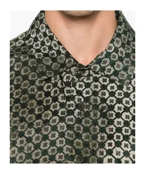 ZIGGY CHEN Digital-print Cocoon-style Shirt