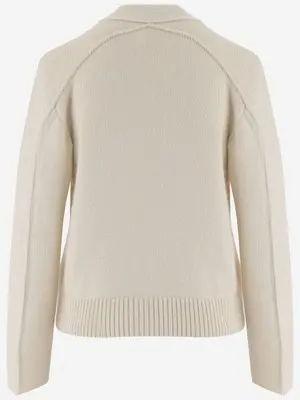 Bottega Veneta V-neck Long-sleeved Knit Top