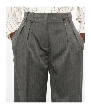 Patrizia Pepe Herringbone Pinstripe Trousers