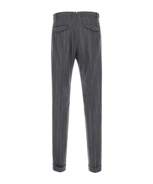 PT TORINO Striped Casual Trousers