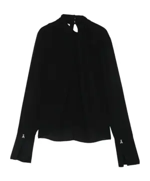 Patrizia Pepe Pleated High-neck Blouse