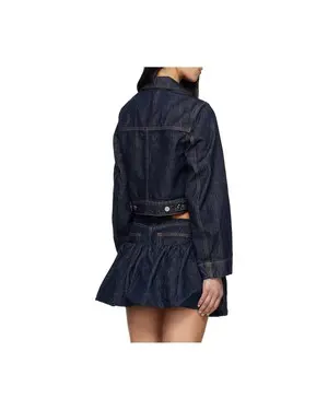 GANNI Cropped Denim Jacket