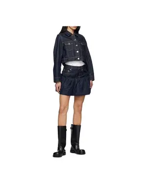 GANNI Cropped Denim Jacket