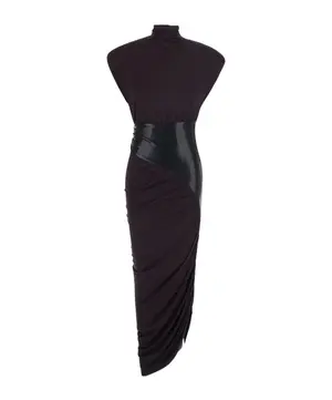 Andamane Turtleneck Dress - Black