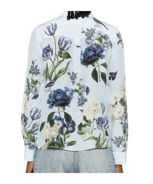 ALICEOLIVIA Floral-print Long-sleeve Shirt