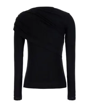 Isabel Marant Étoile Draped Jersey Top - Black
