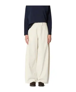 Labo.art Ribbed Corduroy Pants - Winter White