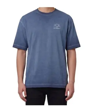 Off-White Crew-neck T-shirt - Blue