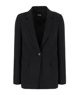 Hugo Boss Single-breasted Blazer - Black