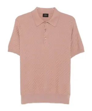 Brioni Short-sleeved Polo Shirt - Pink