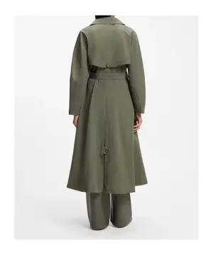 Hugo Boss Water-repellent Trench Coat With Belt
