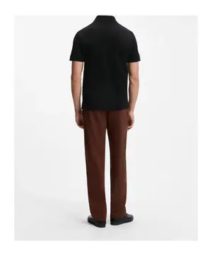 Hugo Boss X Aston Martin Polo Shirt In Mercerized Cotton Jacquard - Black