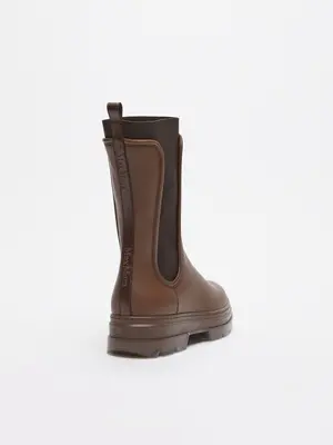 Max Mara Leather Ankle Boots