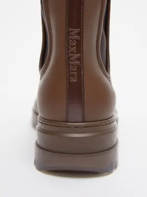 Max Mara Leather Ankle Boots