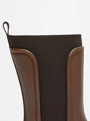 Max Mara Leather Ankle Boots