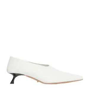Sportmax Pointed Kitten Heeled Pumps - White