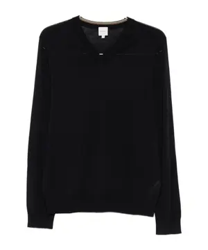 Paul Smith V-neck Long-sleeve Sweater - Navy Blue