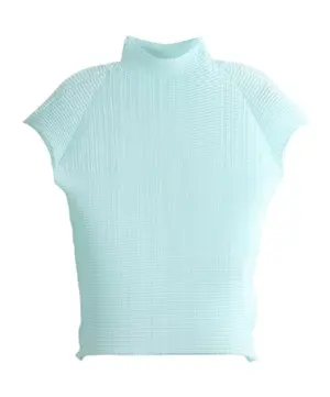 Issey Miyake Mock Neck Tops
