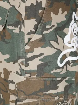 ICECREAM Running Dog Camo Cargo Shorts