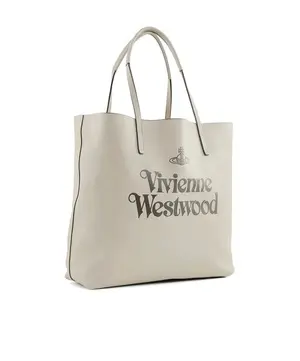 VIVIENNE WESTWOOD Studio Logo-printed Top Handle Bag
