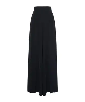 Max Mara Pleated Casual Pants - Black