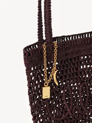 Chloé Small Summer Banana Raffia Tote Bag