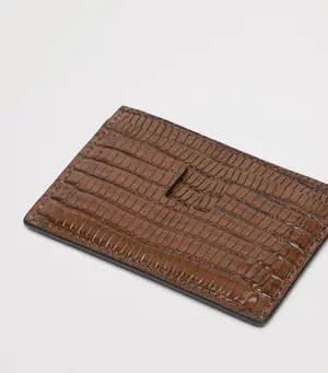TOM FORD Calfskin Scale-effect Card Holder