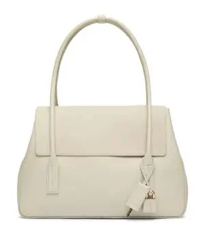 TOM FORD Medium Leather Top-handle Bag - Grey
