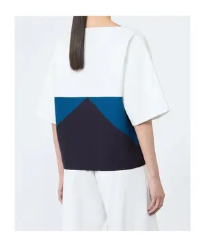 Max Mara Relaxed-fit Stretch Viscose Sweater Navy
