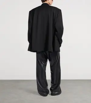 Balenciaga Lambskin Piped Trousers