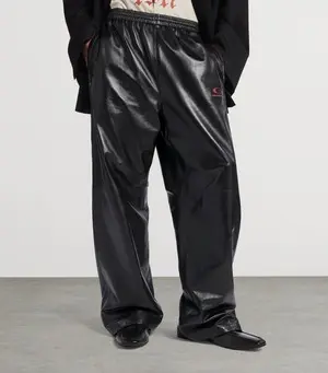 Balenciaga Lambskin Piped Trousers