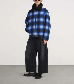Balenciaga Wool Checked Jacket