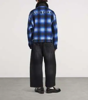 Balenciaga Wool Checked Jacket