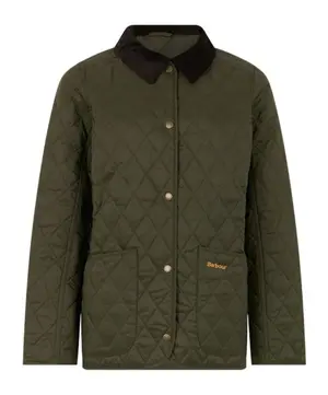 Barbour Annandale Quilted Corduroy-collar Jacket - Green