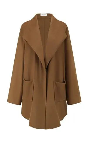 INTO THE EAST Cashmere Lapel Jacket - Brown