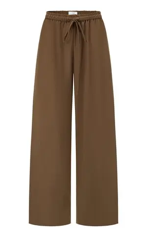 INTO THE EAST Cashmere Straight-leg Pants - Brown