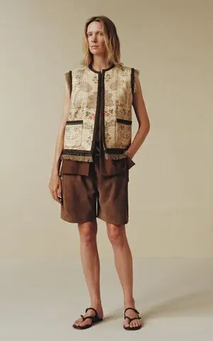 INTO THE EAST Leather Shorts