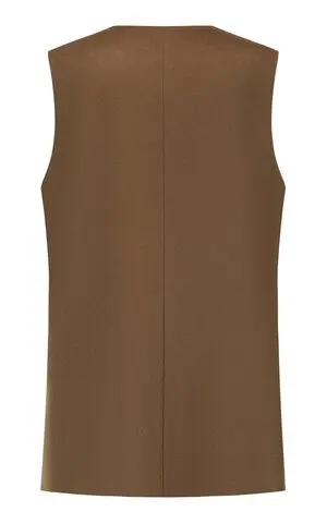 INTO THE EAST Minimalist Cashmere Vest