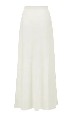 INTO THE EAST Embroidered Knit Maxi Skirt