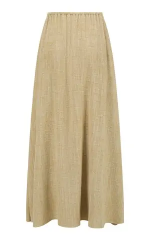 INTO THE EAST A-line Silk Maxi Skirt
