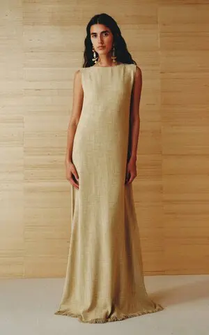 INTO THE EAST Relaxed Silk Maxi Dress