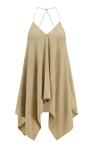 INTO THE EAST Asymmetric Hem Silk Camisole Top