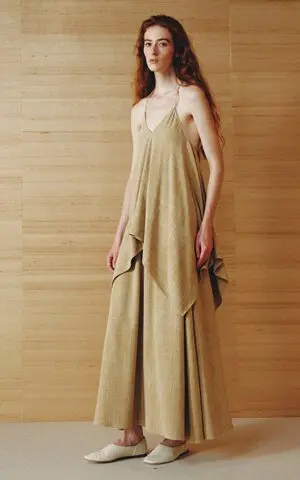INTO THE EAST Asymmetric Hem Silk Camisole Top