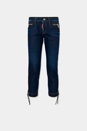 Dsquared2 Dark Aviator Upside Skinny Jeans