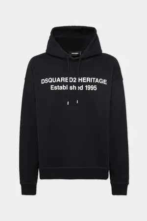 Dsquared2 Relax Fit Heritage Hoodie - Black