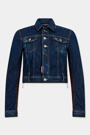 Dsquared2 Dark Aviator Bomber Jacket - Blue