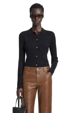 Max Mara Woollen Yarn Fitted Cardigan - Blue