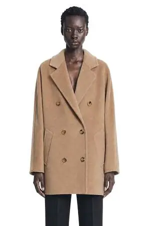 Max Mara Short Rebus Coat - Beige