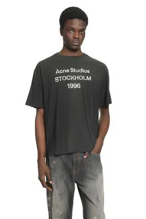 Acne Studios 1996 Logo T-shirt Relaxed Fit - Black